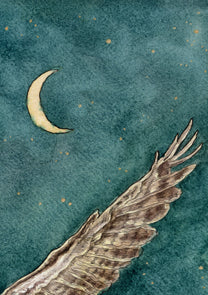 Owl In Flight | Print – greenfoxillustration